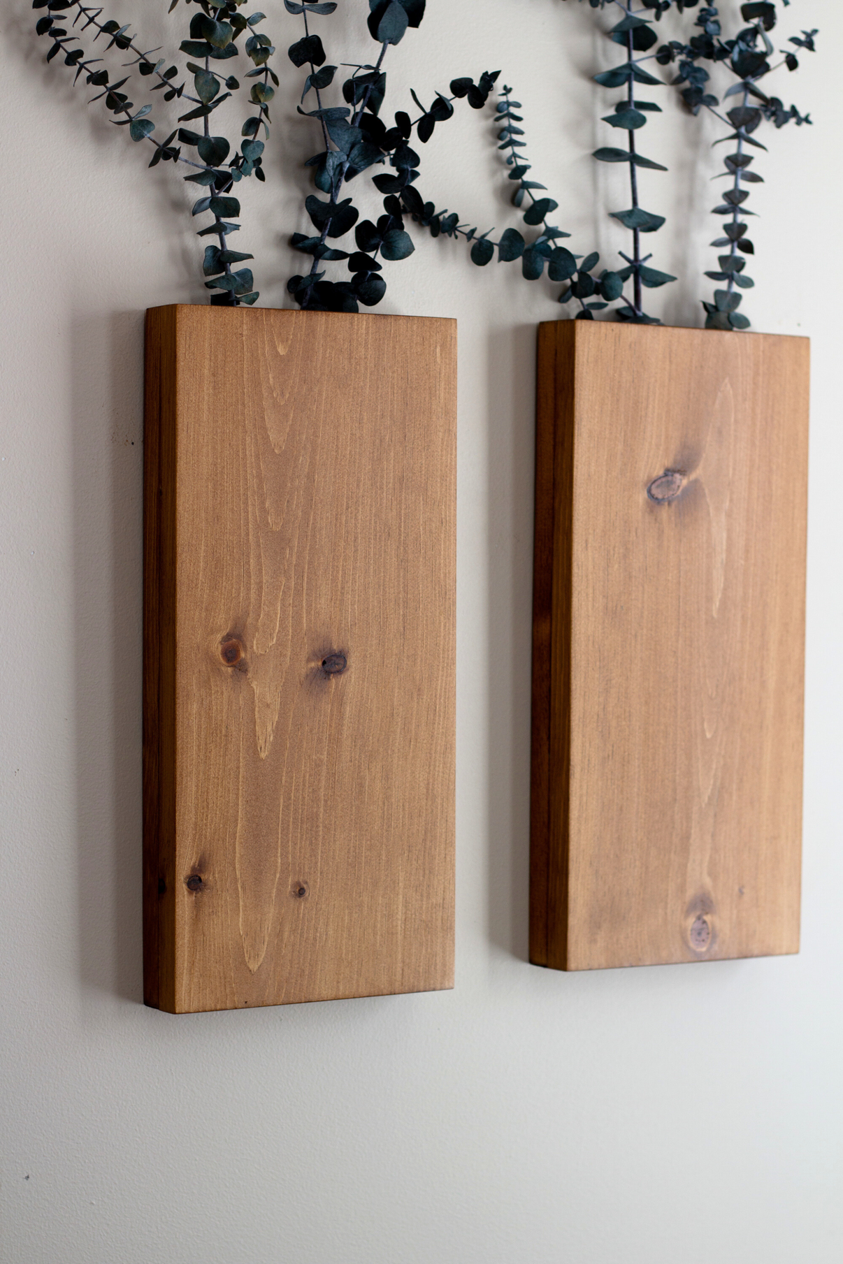 Large Wood Wall Pocket 15 Inch Stained Finish – Carpenter Katie Co.