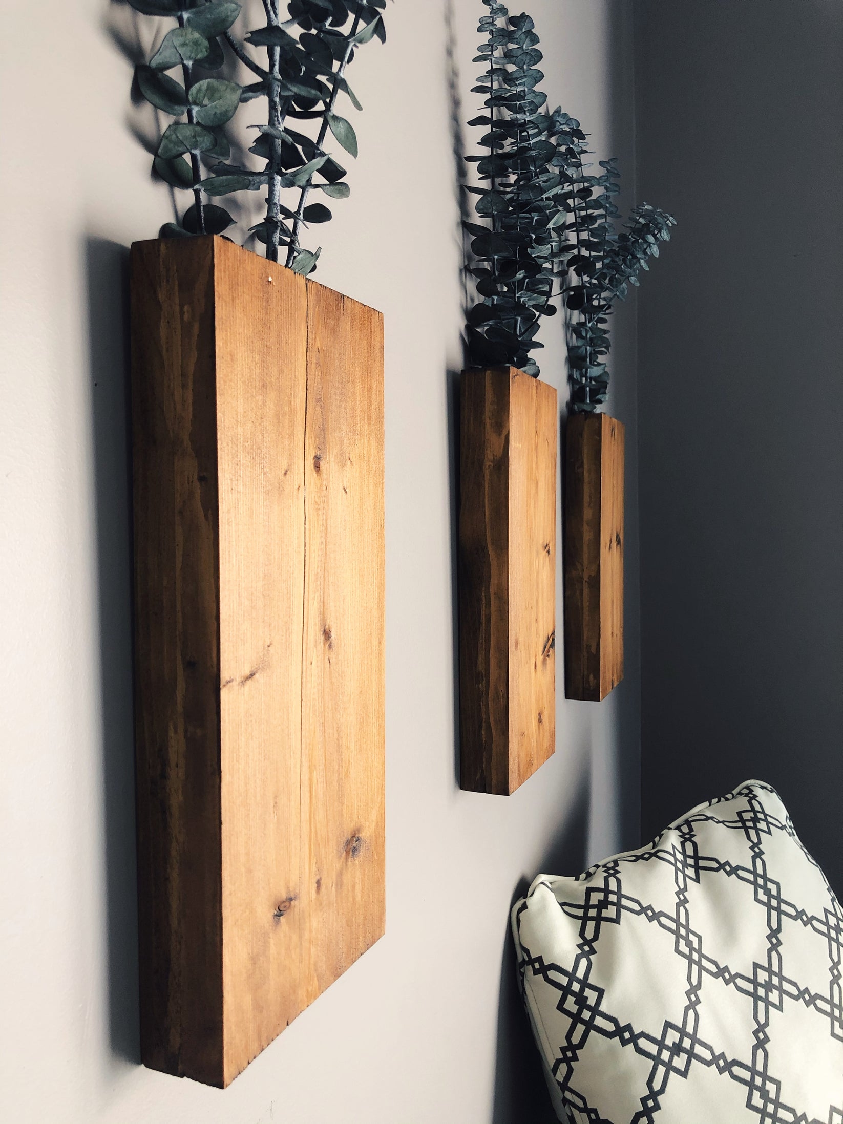Wood Wall Pocket 12 Inch Stained Finish – Carpenter Katie Co.