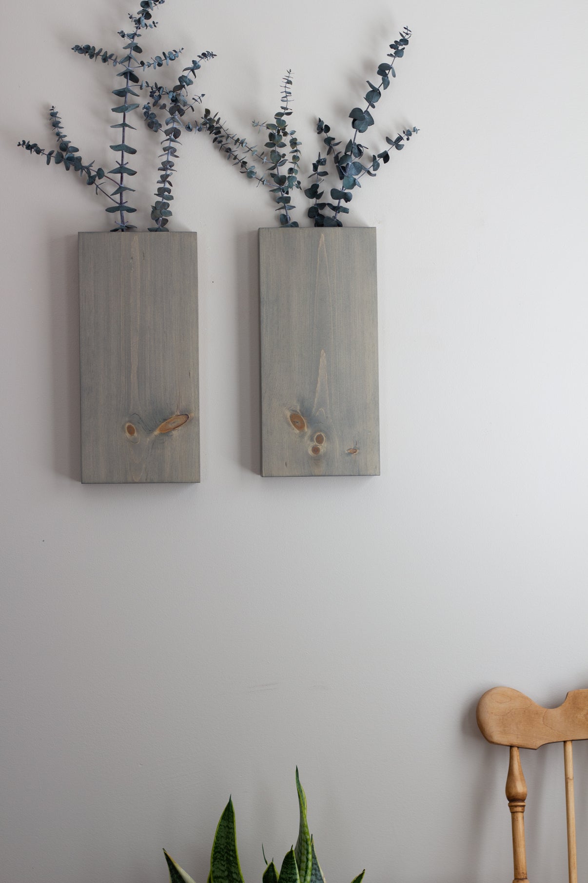 Large Wood Wall Pocket 15 Inch Stained Finish – Carpenter Katie Co.